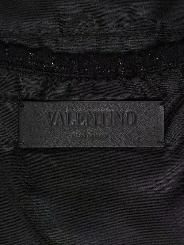 Valentino Garavani Vlogo Tweed Bomber Jacket