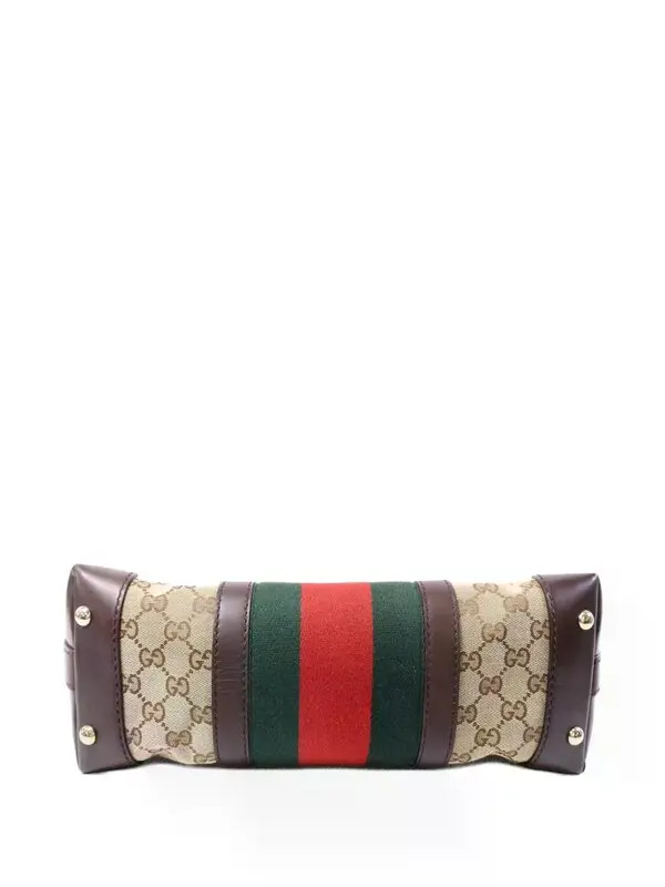 Gucci Gg Canvas Web Stripe Shoulder Bag