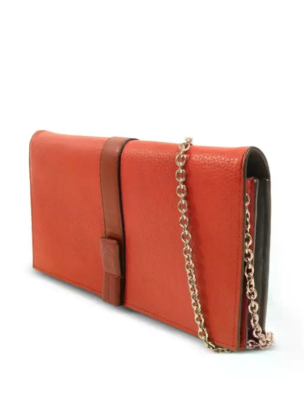 Loewe Anagram Leather Clutch Bag
