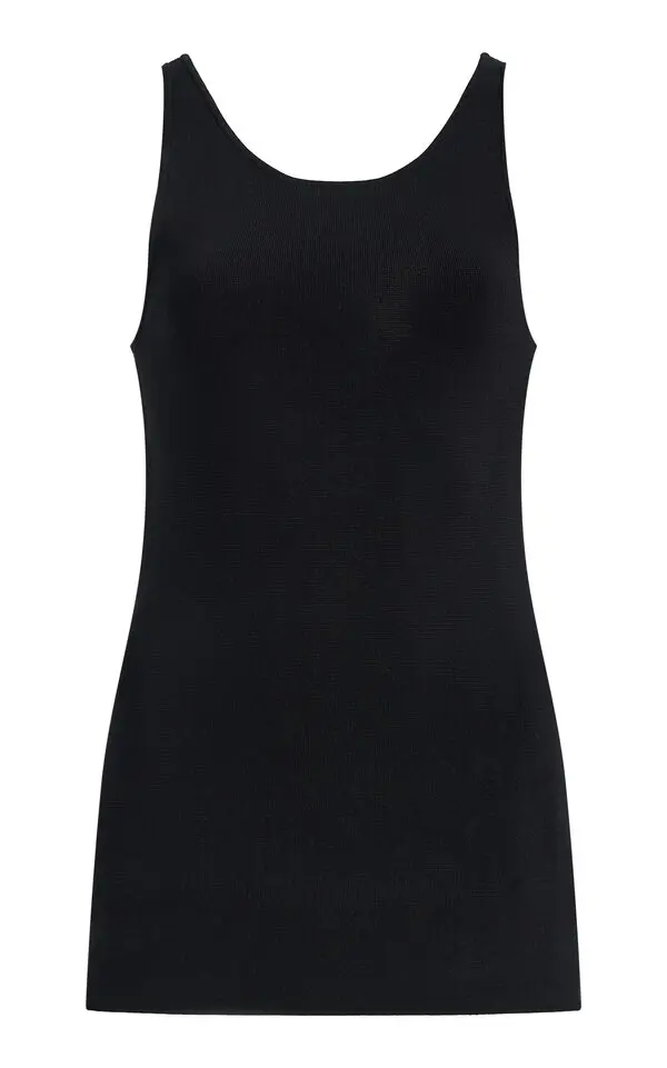 TOTEME Classic Compact Knit Tank Top - Black