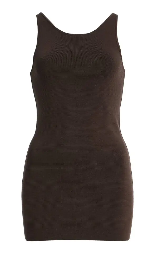 TOTEME Classic Compact Knit Tank Top - Brown