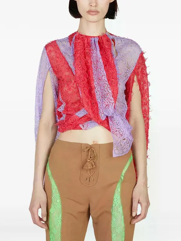 KIKO KOSTADINOV Lace Draped Top