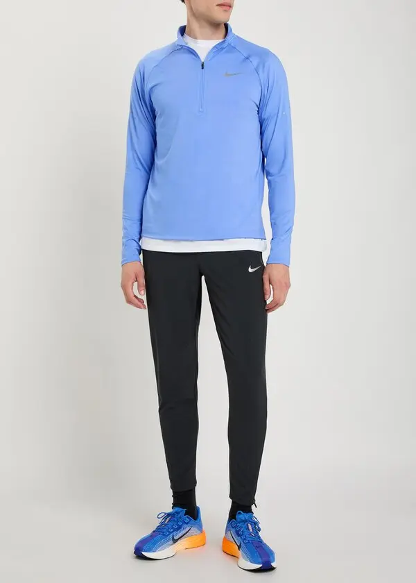 Nike Dri-fit Quarter-zip Stretch-jersey Running Top