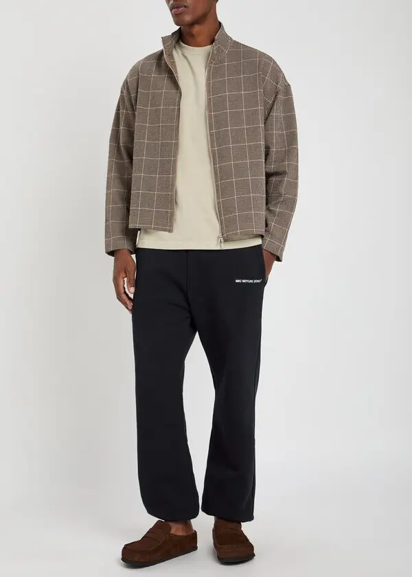 MKI MIYUKI ZOKU Checked Textured Woven Track Jacket