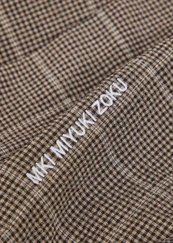 MKI MIYUKI ZOKU Checked Textured Woven Track Jacket