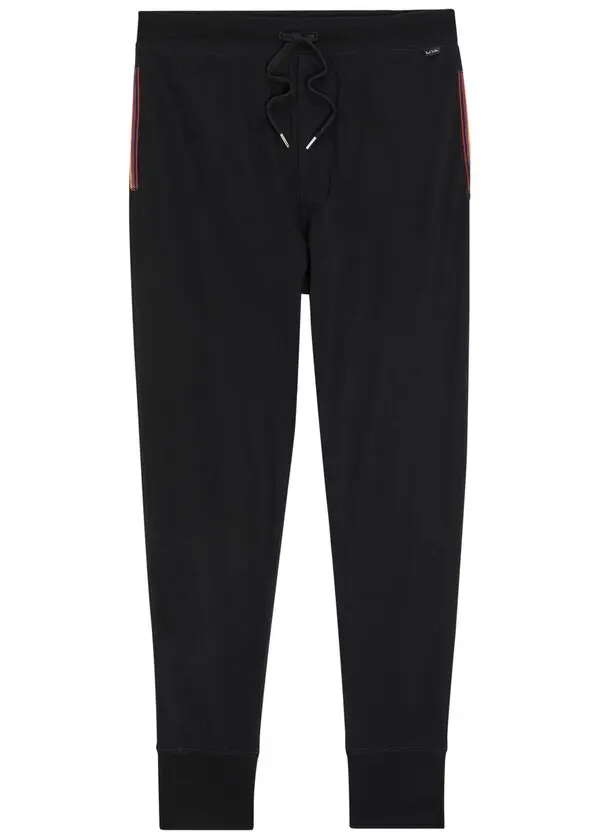 Paul Smith Tapered-leg Jersey Sweatpants - Black