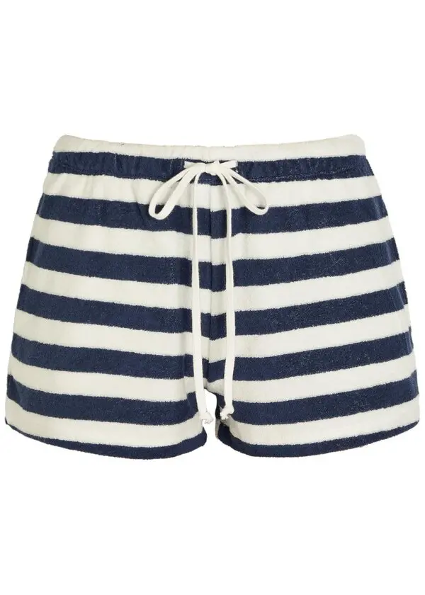 Suzie Kondi Shallis Striped Terry Shorts - Navy