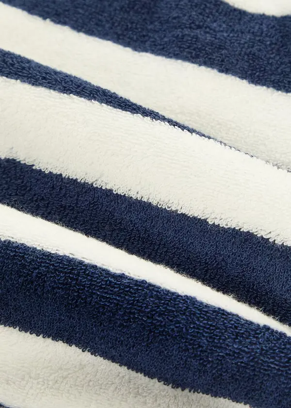 Suzie Kondi Striped Terry Shorts - Navy