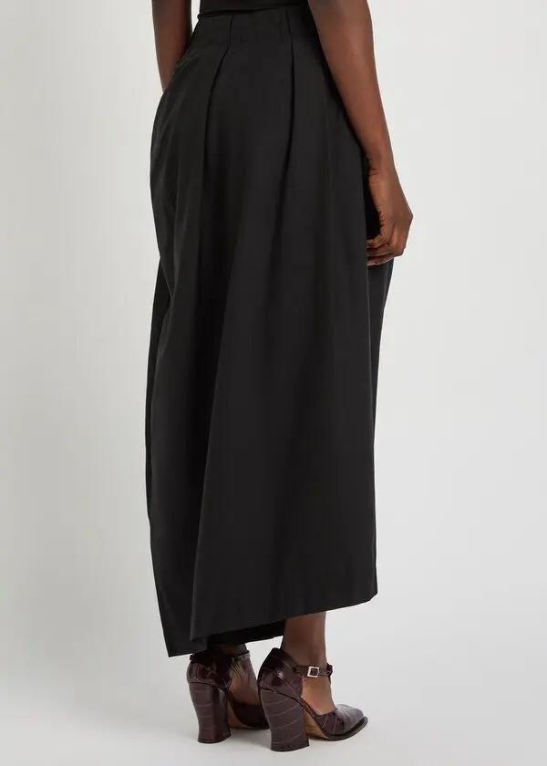 Issey Miyake Twisted Draped Cotton-blend Trousers