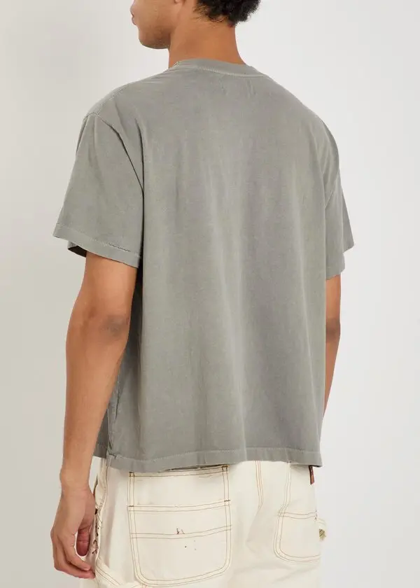 CHERRY LOS ANGELES Chevron Boxy Paint-splatter Cotton T-shirt