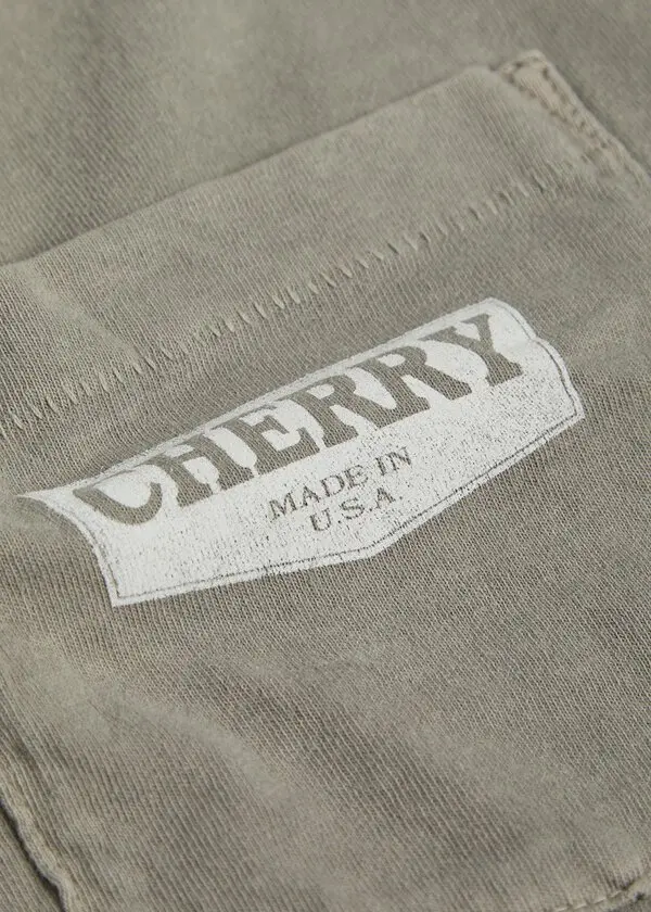 CHERRY LOS ANGELES Chevron Boxy Paint-splatter Cotton T-shirt