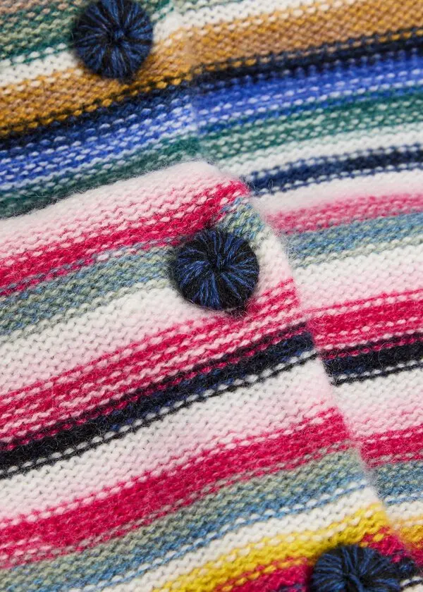 Suzie Kondi Striped Cashmere Cardigan - Multicoloured