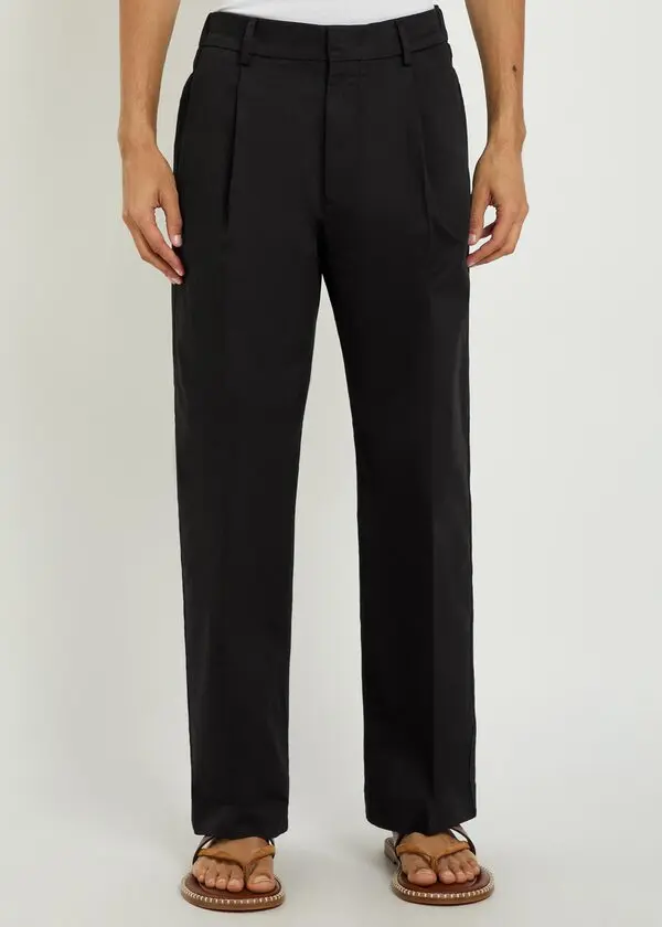 Nn07 Kay Stretch-cotton Trousers - Black