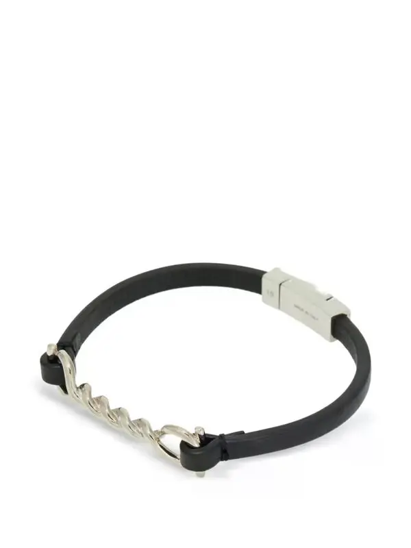 FERRAGAMO Gancini Leather Bracelet
