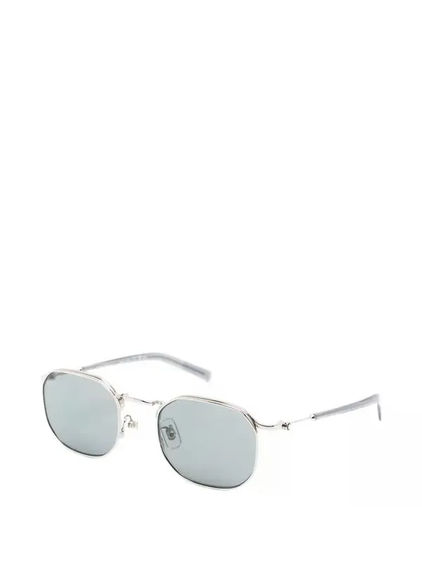 Montblanc Logo-detail Sunglasses - Silver