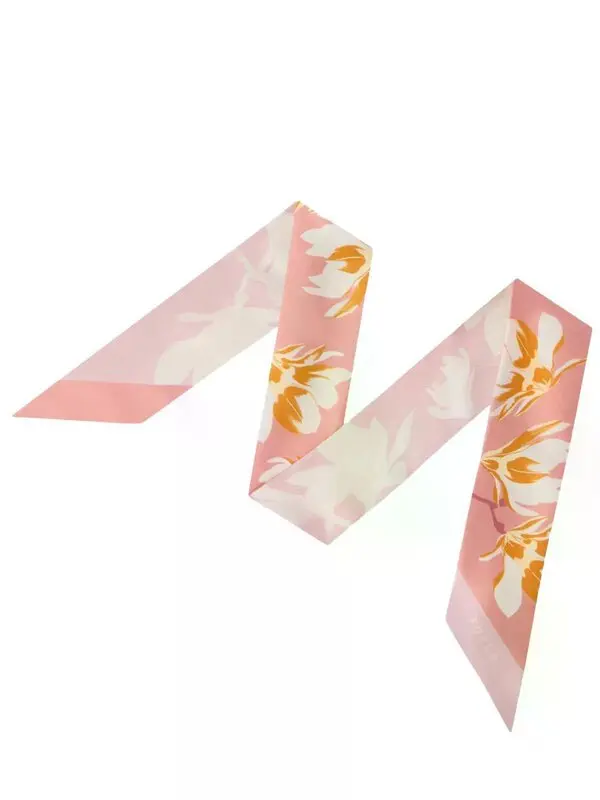 Furla Metropolis Floral-print Scarf - Pink