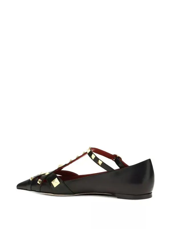 Valentino Garavani Rockstud Cage Flat Pumps