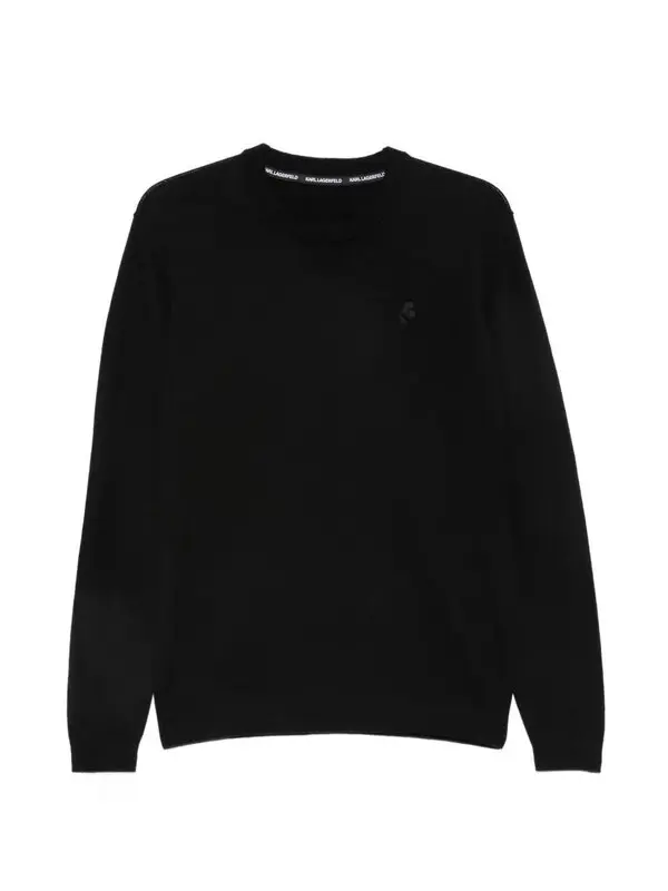 Karl Lagerfeld Fine Knit Crew Neck Sweater