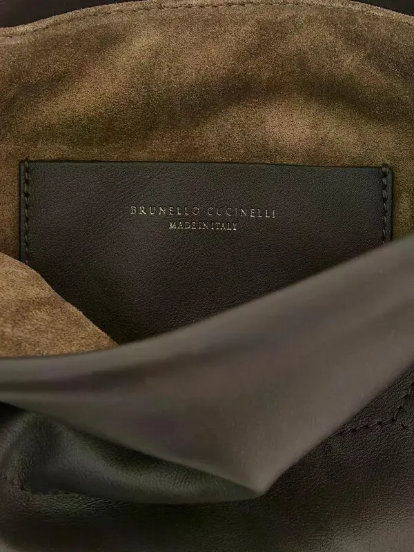 Brunello Cucinelli Monili Clutch Bag - Brown