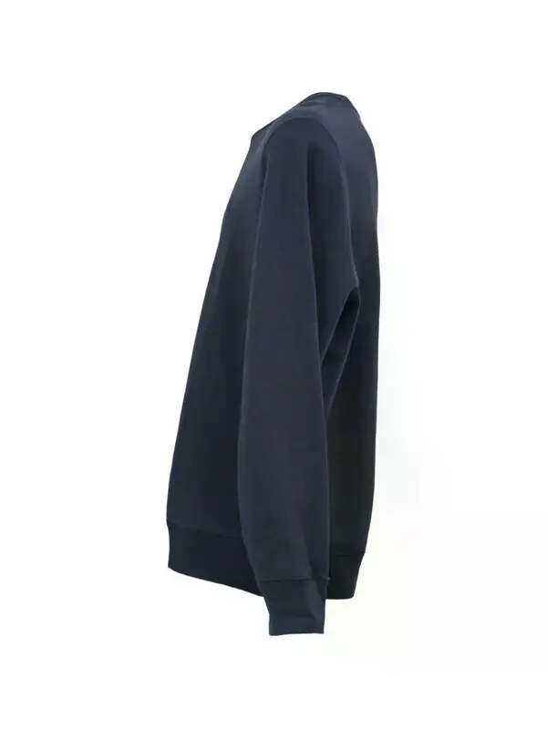 Burberry Navy Cotton Embroidered Logo Sweatshirt