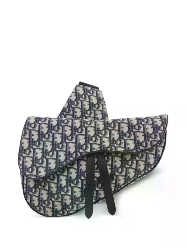 Dior Oblique Saddle Belt Bag - Blue