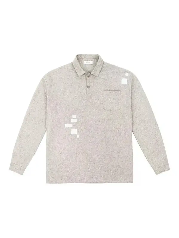 SAINTWOODS Logo-embroidered Polo Shirt - Grey