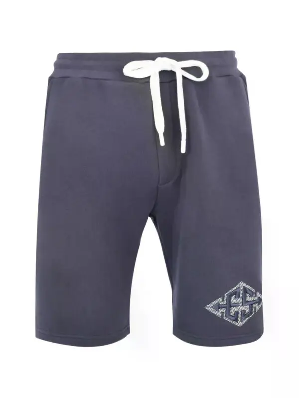 EXIT SOCIETY Logo-print Drawstring Shorts