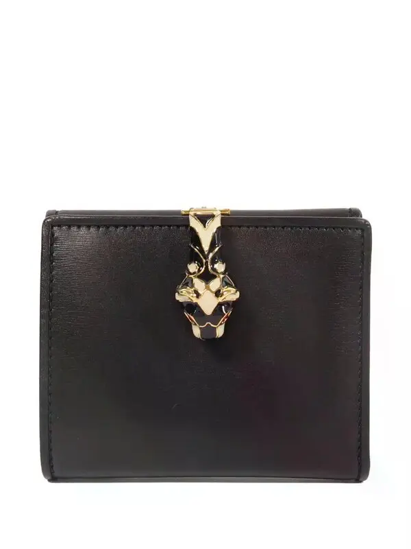 Gucci Panther-head Leather Wallet - Black