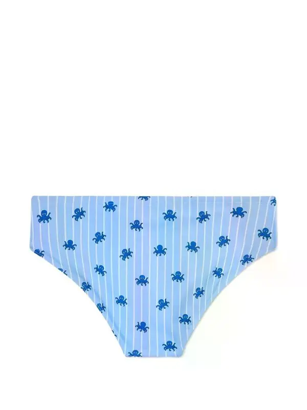 MC2 SAINT BARTH Octopus Print Swimming Briefs - Blue