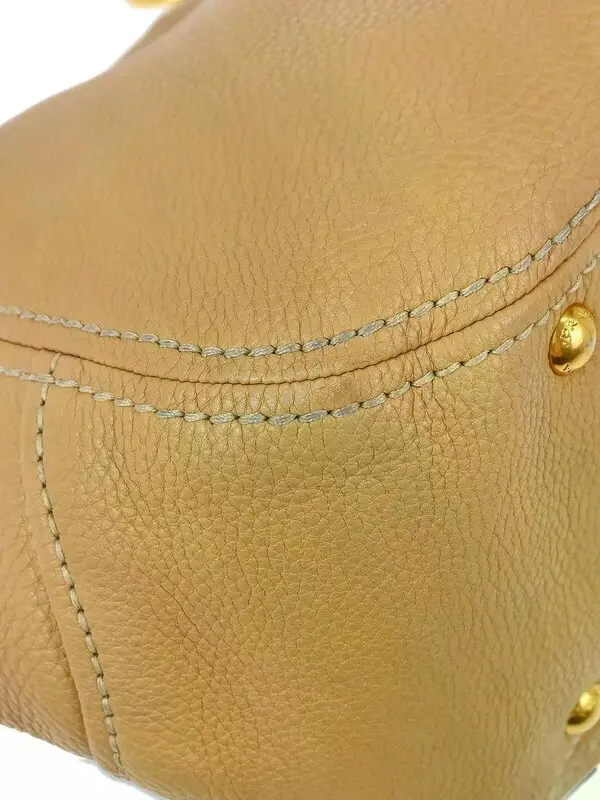 Prada Buckle-detail Leather Tote Bag