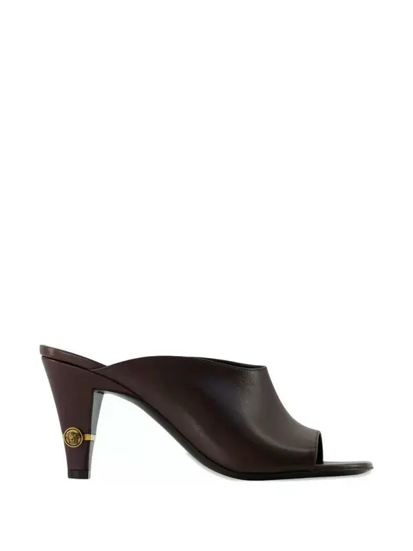 Versace Giullietta Leather Mules - Brown