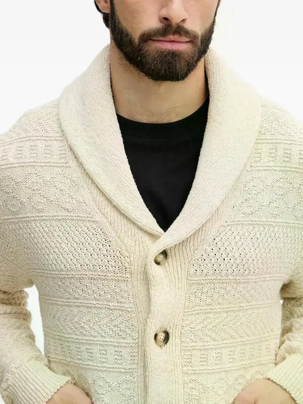Gant Cable-knit Shawl-collar Cardigan