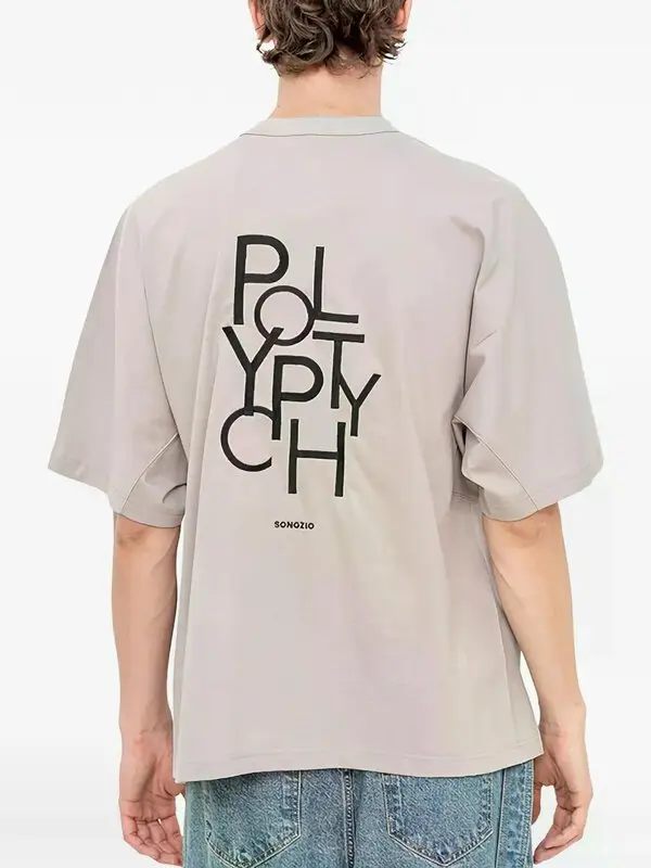 SONGZIO Polyptych Curved T-shirt - Neutrals