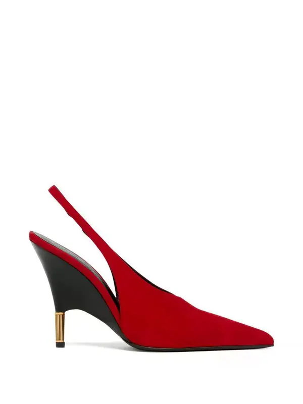 Khaite Bella Pointed-toe Slingback Pumps