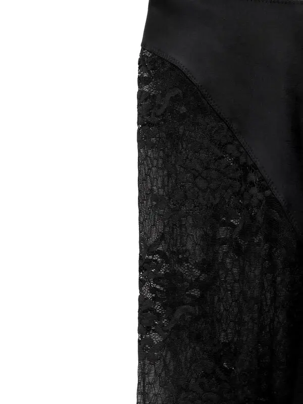 Vaquera Floral Lace Sheer Panel Trousers