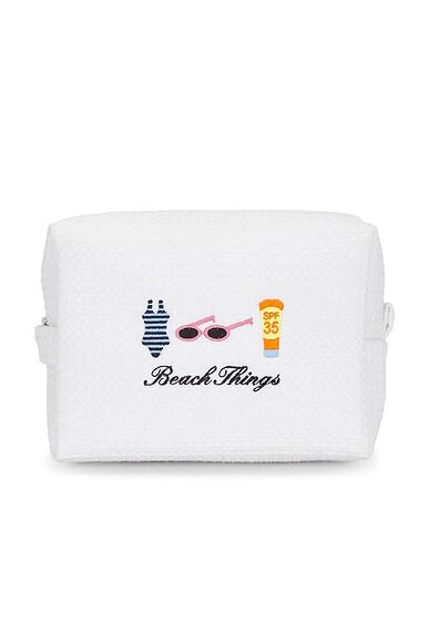 ABBODE Beach Things Waffle Pouch - Cloud