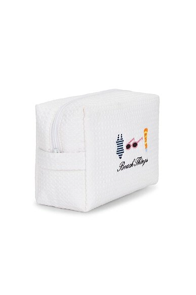 ABBODE Beach Things Waffle Pouch - Cloud
