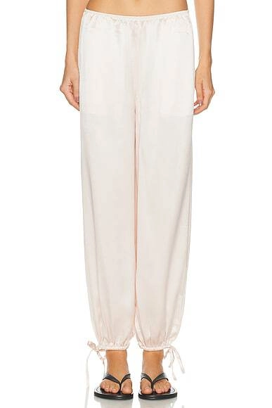 EAVES Dara Silk Pant - Blush