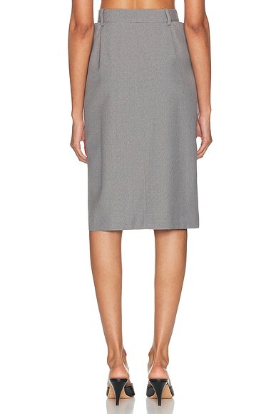 JIL SANDER High Waisted Midi Skirt