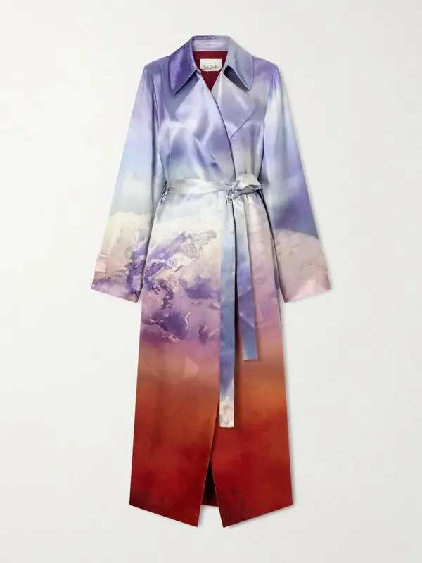 Gabriela Hearst Lyra Printed Silk-satin Coat