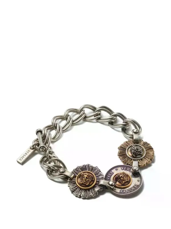 Versace Icon Coins Bracelet - Silver