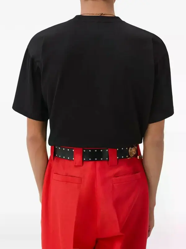 Versace Embroidered Cotton-jersey T-shirt
