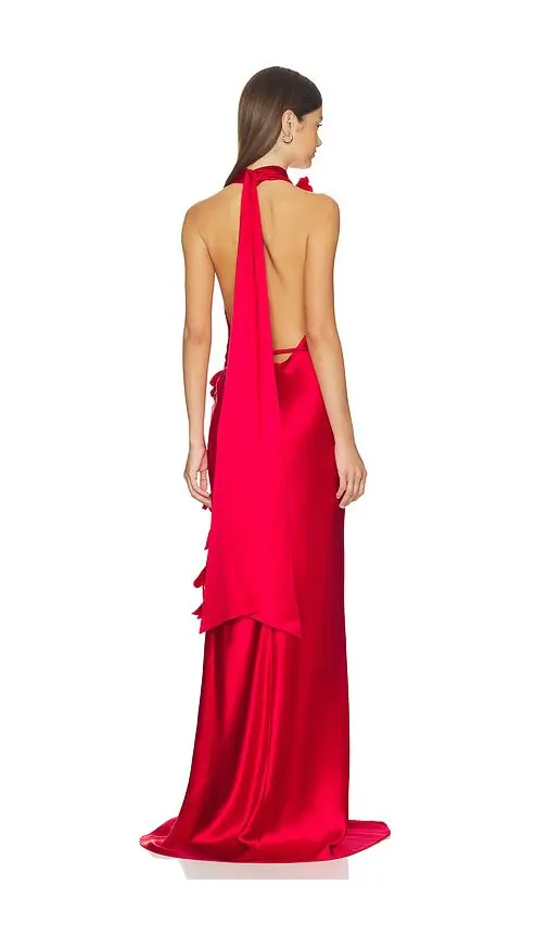 SAU LEE Delphine Satin Gown