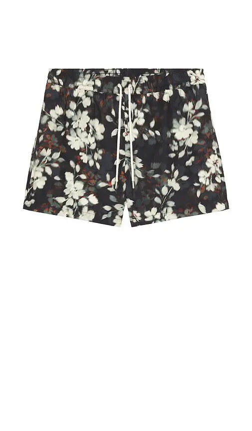 Simkhai Malachi Floral Swim Shorts - Black