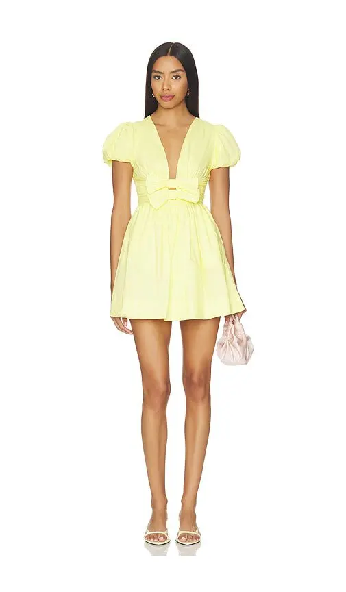 MORE TO COME Ilianna Mini Dress - Yellow