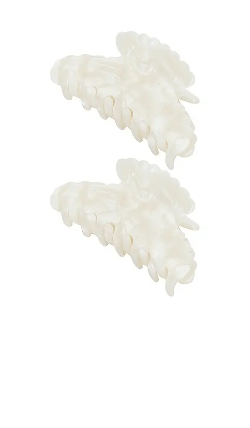 LOEFFLER RANDALL Yuri Pearl Resin Hair Clip - Ivory