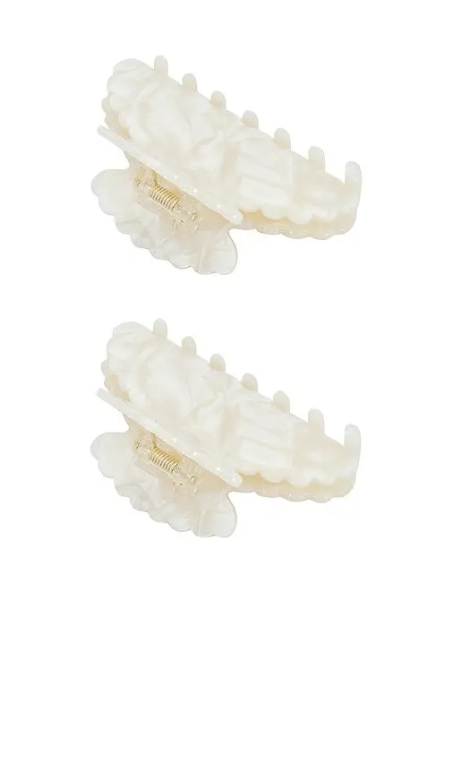 LOEFFLER RANDALL Yuri Pearl Resin Hair Clips