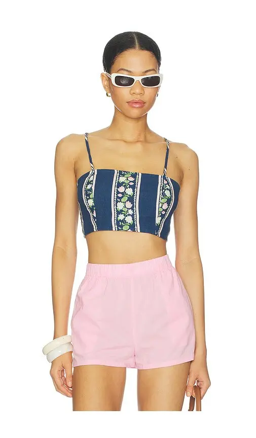 Verandah Cropped Blouse - Multi