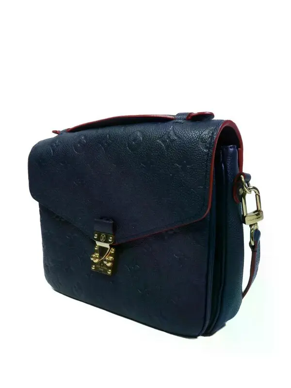 LOUIS VUITTON Pochette Metis Calfskin Bag - Blue