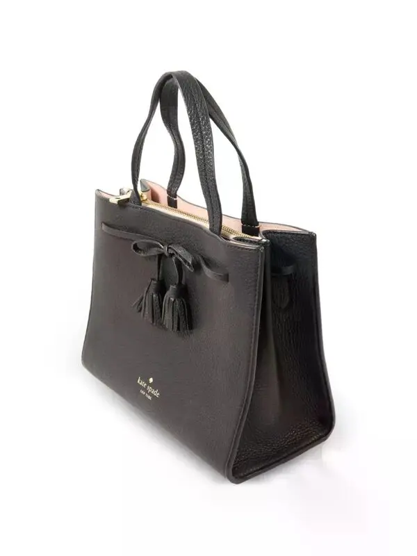 Kate Spade New York Leather Tote Bag With Tassel Detail